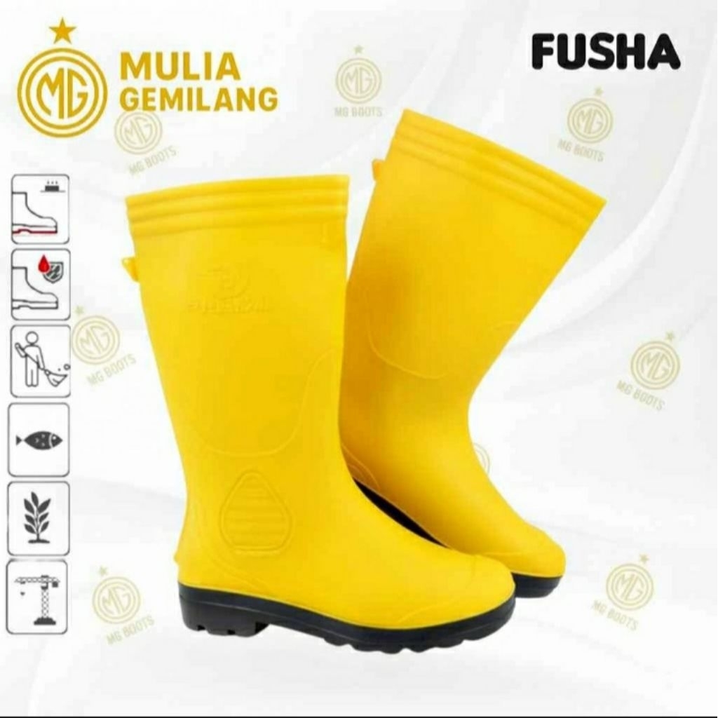 Jual Sepatu Boots Proyek Kuning MG Tinggi | Shopee Indonesia