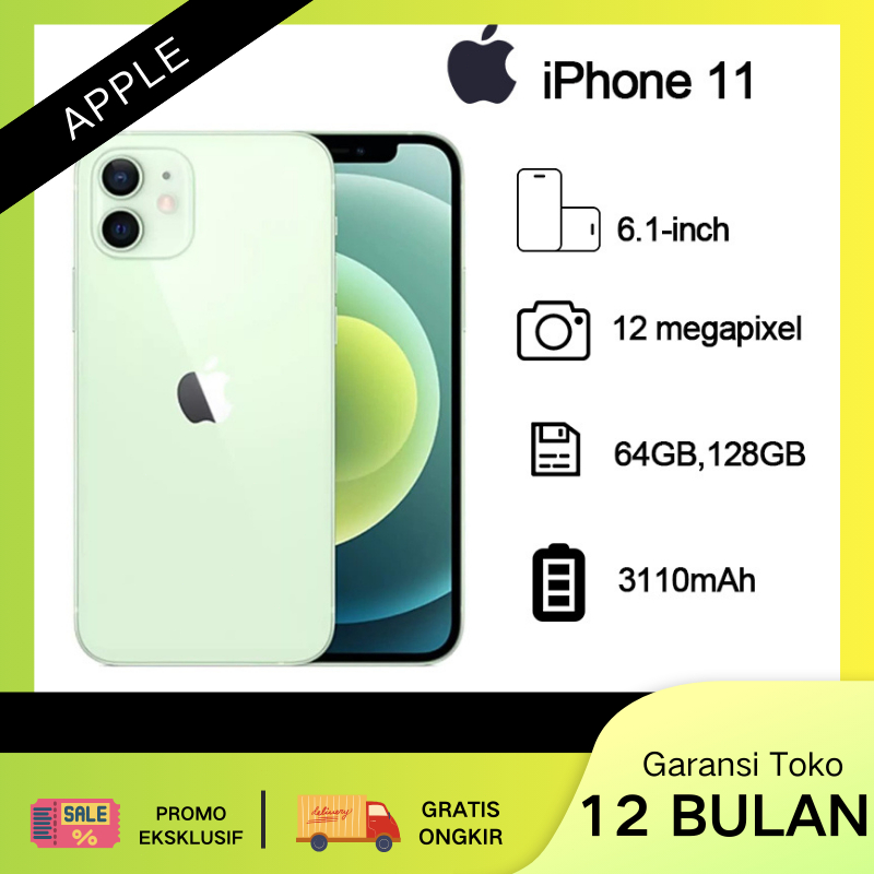 Jual iPhone 11 64GB/128GB/256GB Secondhand Normal Fullset Original 100% EX IBOX | Shopee Indonesia