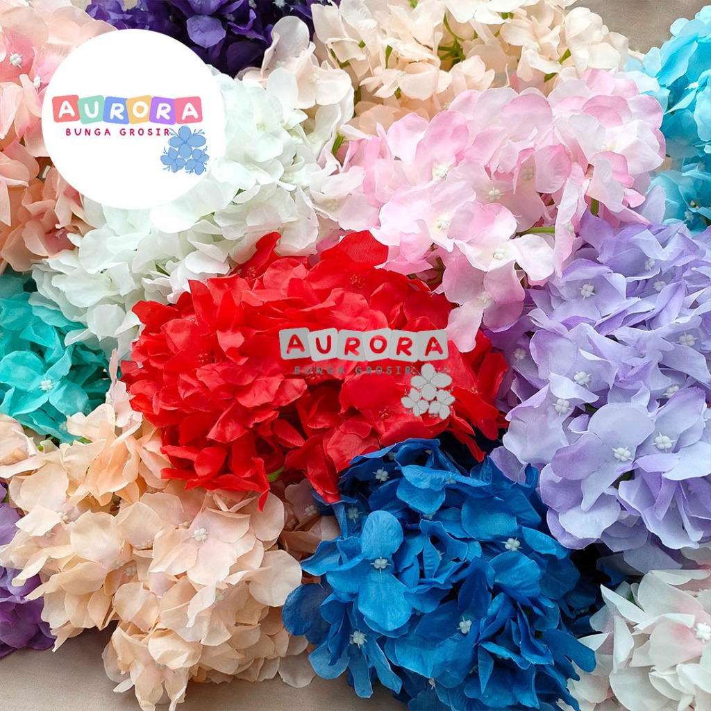 Jual Jumbo Hydrangeas x5 Bunga Hortensia Palsu Bunga Artifcial ...