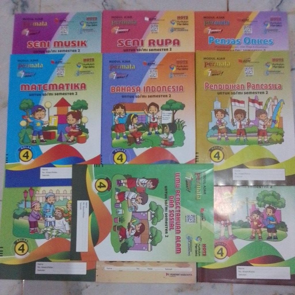 Jual BUKU LKS PERMATA KELAS 4 SD/MI SEMESTER 2 KURIKULUM MERDEKA TAHUN ...