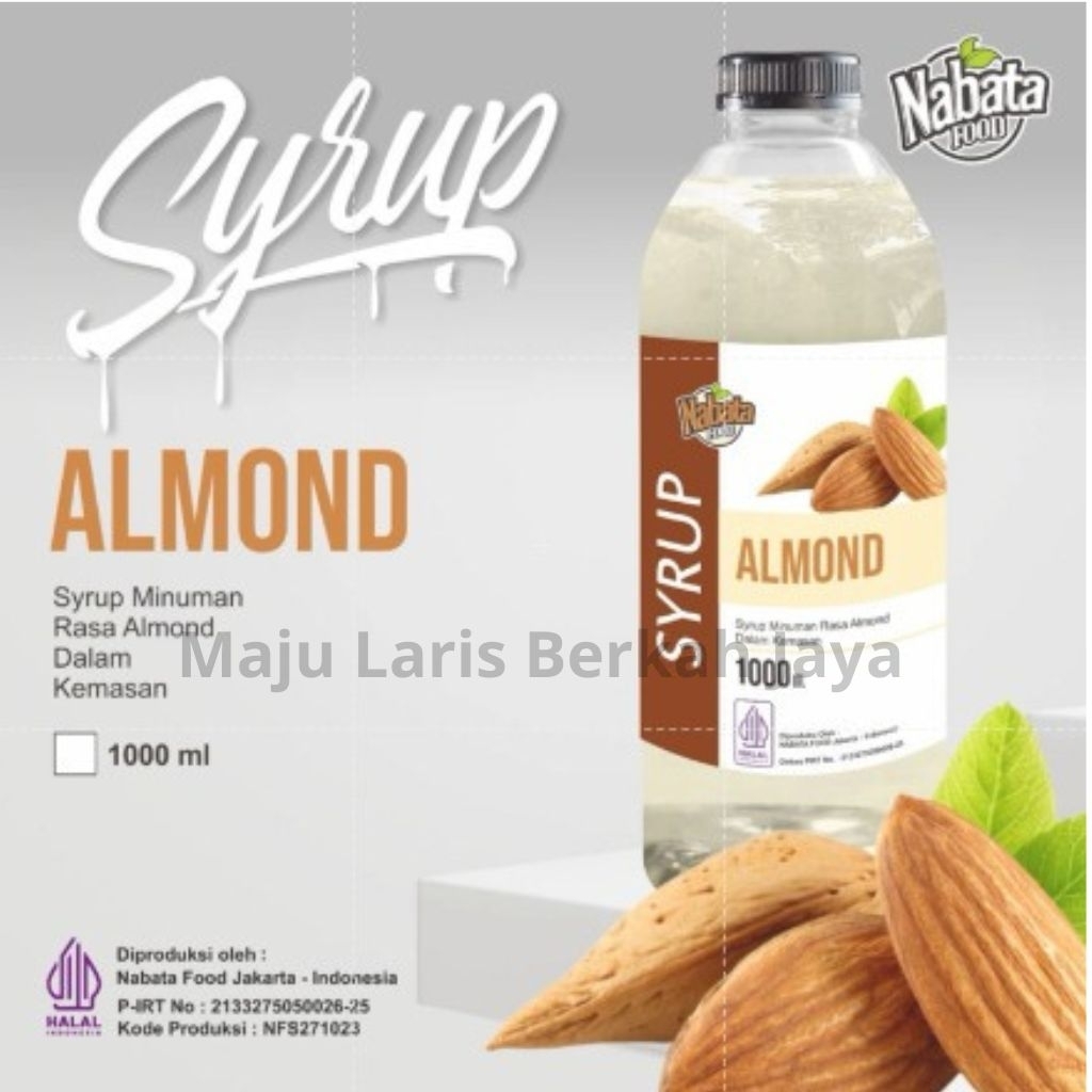 Jual Sirup almond untuk kopi 1liter | syrup almond halal 1000ml ...