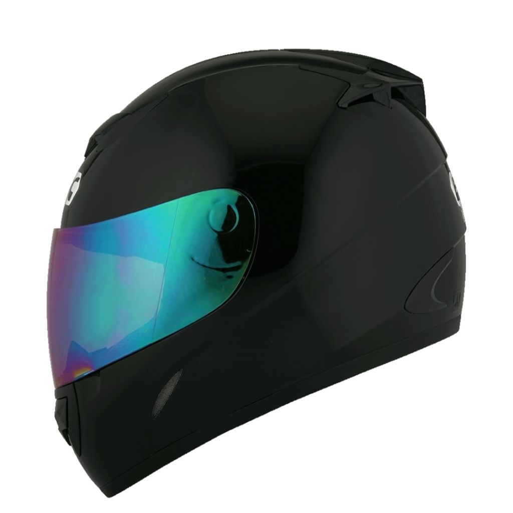 Jual HELM BMC BLADE 200 SOLID BLACK GLOSSY RAINBOW | Shopee Indonesia