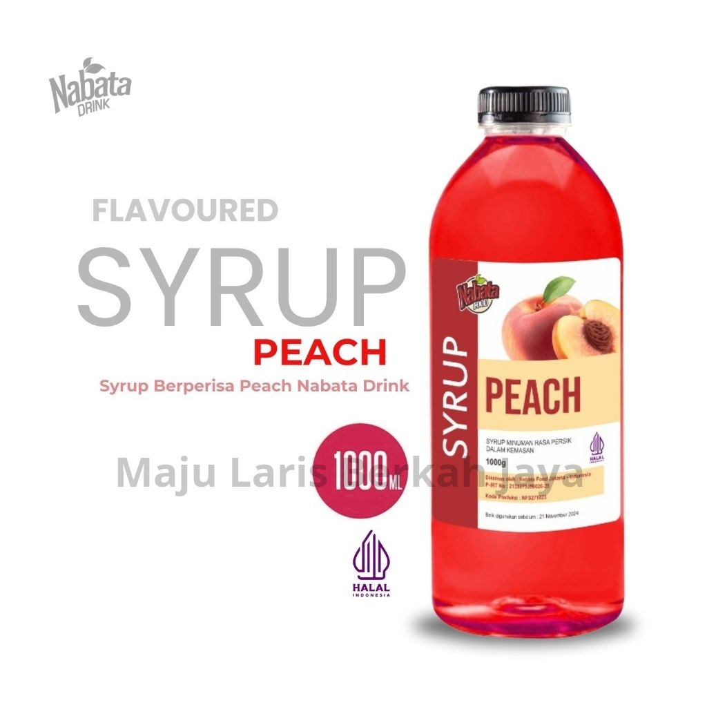 Jual Sirup peach untuk kopi 1liter | syrup peach premium 1000ml ...