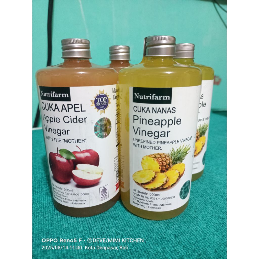 Jual NUTRIFARM CUKA APEL 500ML CUKA NANAS 500ML | Shopee Indonesia