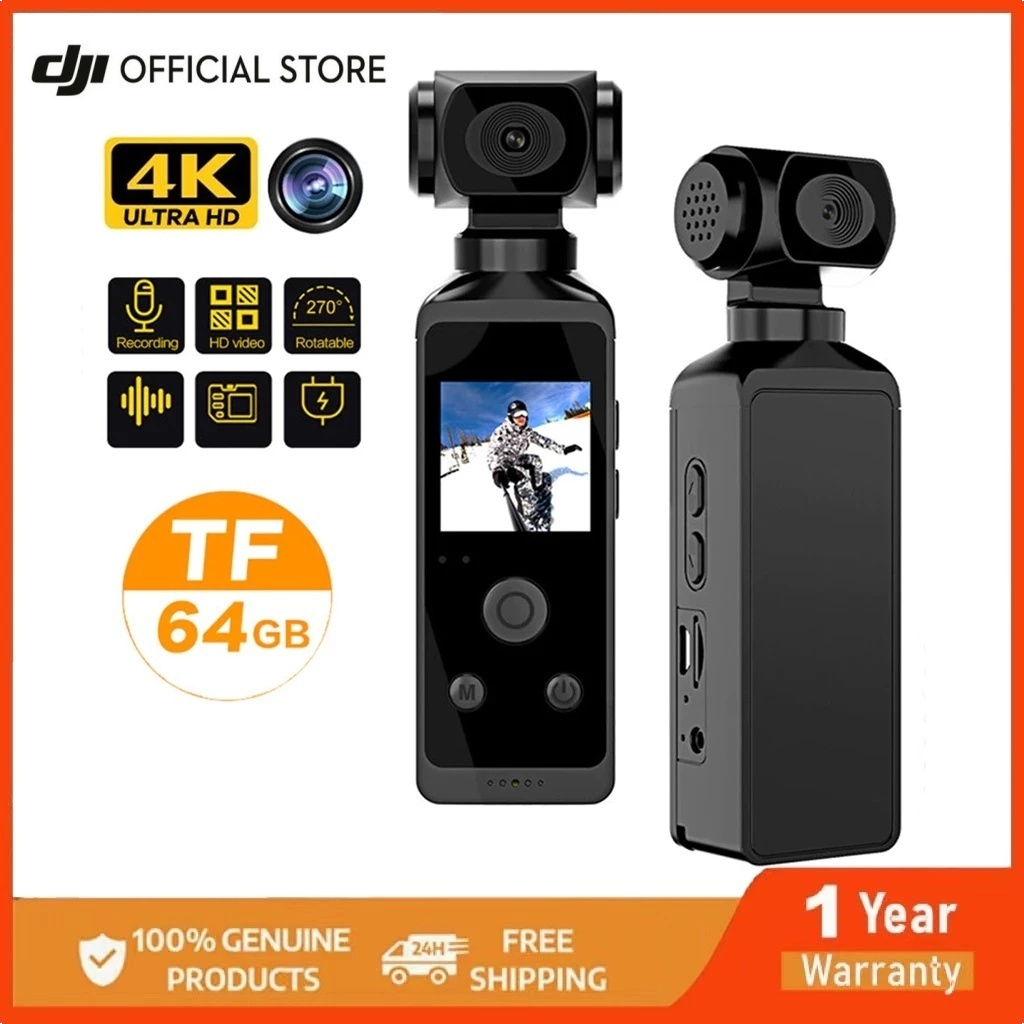 Jual DJI Kamera 4K HD Pocket 3 Ultra Aksi Carmera Saku 270 Rotatable ...