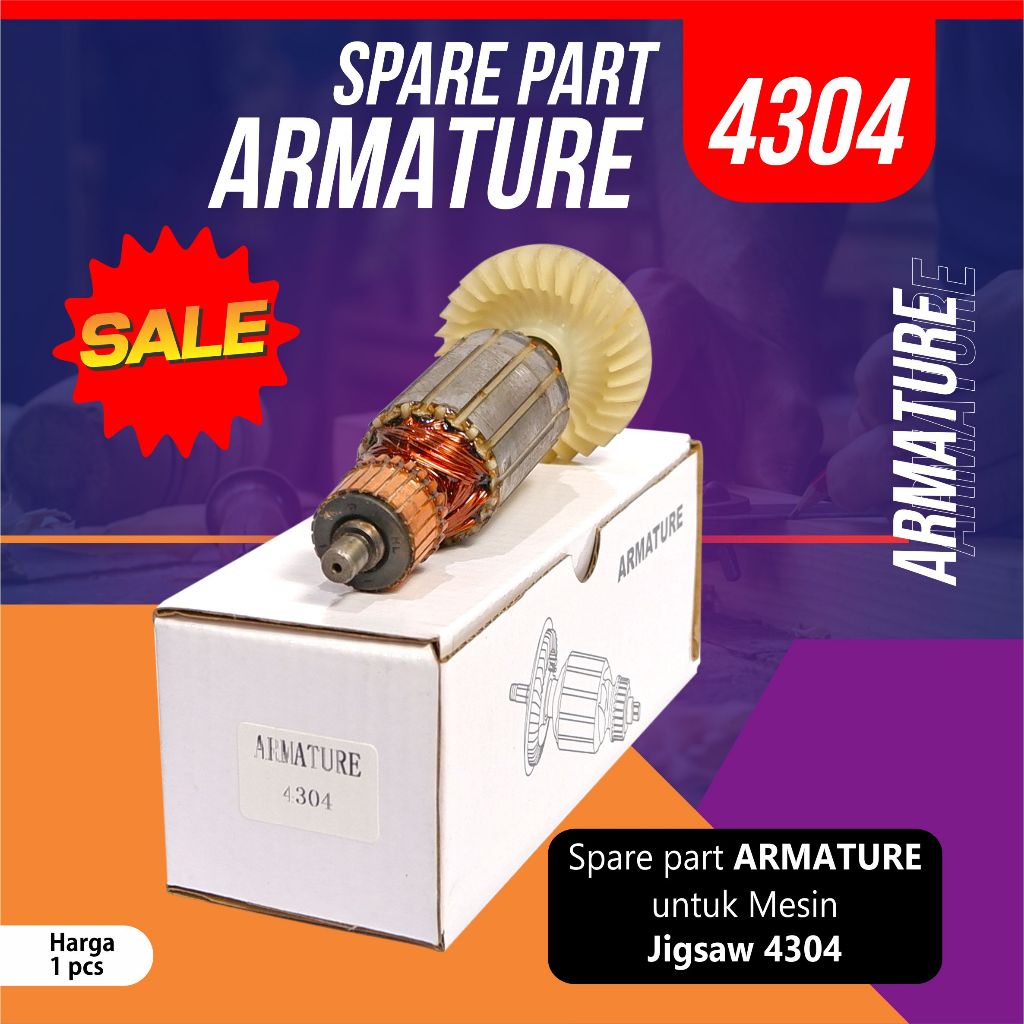 Jual Jigsaw machine 4304 Spare part armature tanpa bearing | Shopee ...