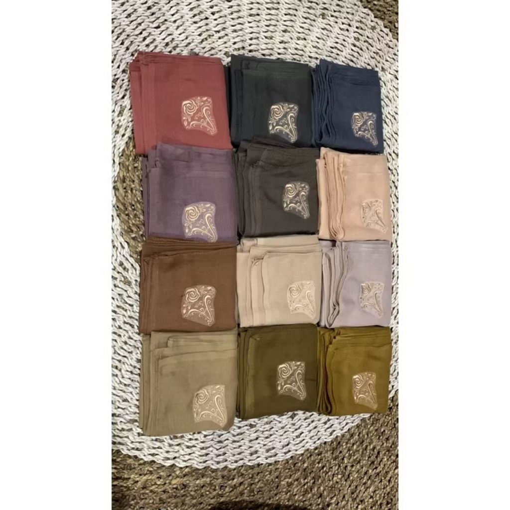 Jual [READY STOCK] Hijab Paris Jadul Bordir A (ayudya kw bordir ...
