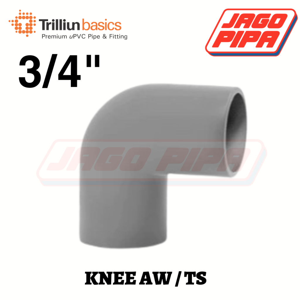 Jual Trilliun Elbow 3/4 Inch AW TS Knee Knie Siku 90 L 3/4" Fitting PVC ...