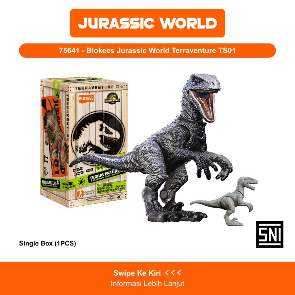 Jual Mainan Koleksi Dinosaurus Blokees TS01 – Jurassic World ...