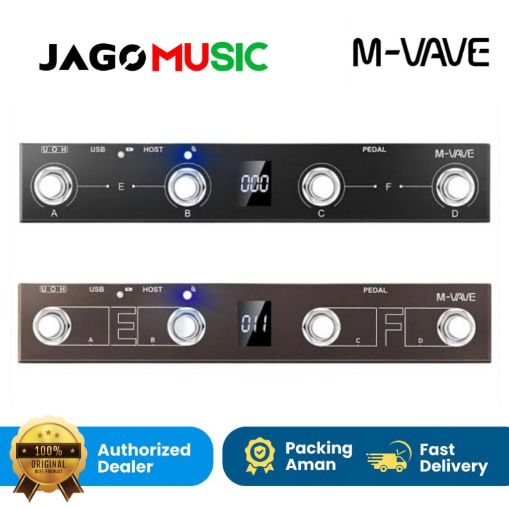 Jual M-VAVE CHOCOLATE PLUS Wireless MIDI Controller Progammable design ...