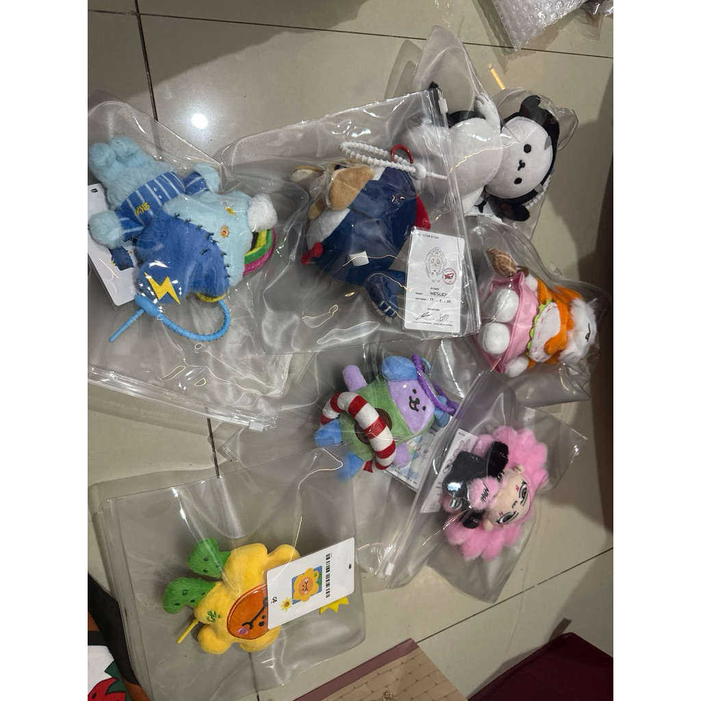 Jual mascot doll ori gmmtv keychain muvmuv avocean wesley jaidee smyle ...