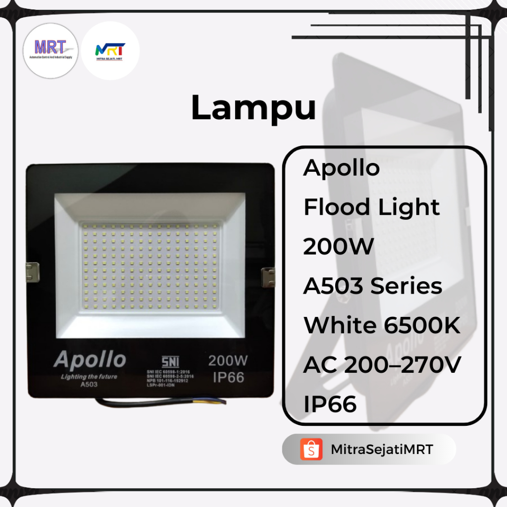 Jual Lampu Sorot LED Apollo 200W A503 – Flood Light Super Terang 200W ...