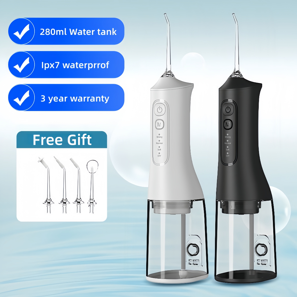 Jual Water Flosser Portable 280ML Large Water Tank Oral irrigator 3 ...
