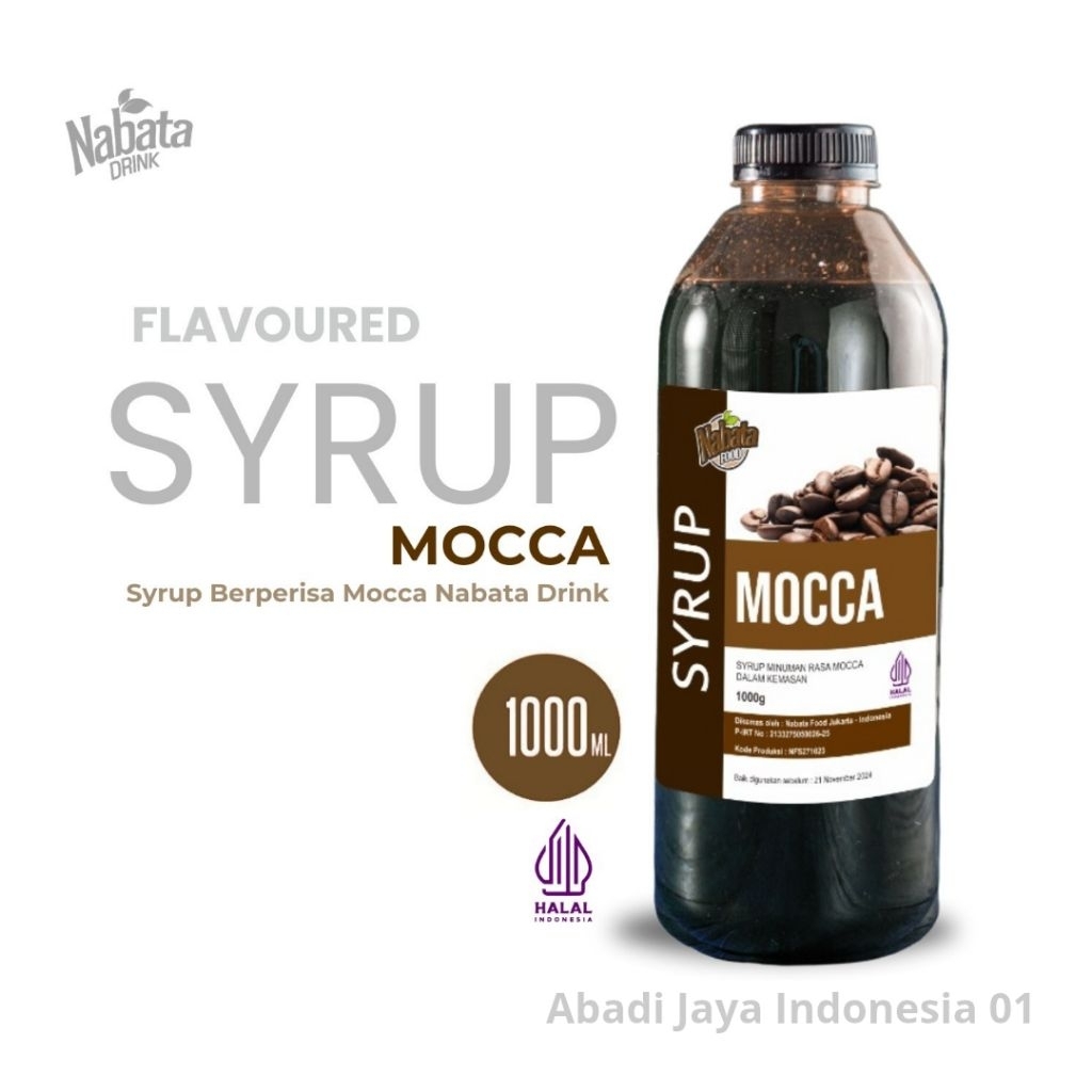 Jual Sirup Rasa Mocca Premium Bahan Minuman Cafe 1000ml | Syrup Mocca ...