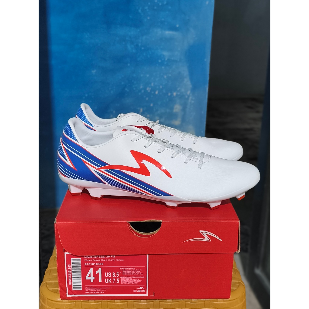 Jual Specs Lightspeed 20 White Palace Blue Amazonite FG Sepatu Bola ...