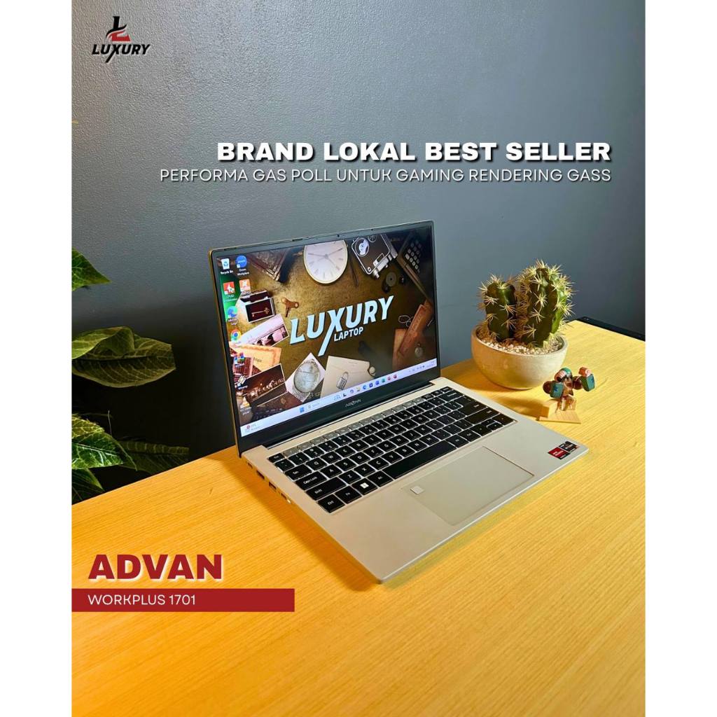 Jual LAPTOP ADVAN WORKPLUS 1701 SLIM 5 RYZEN 6K SSD RAM DDR5 6400MHZ ...