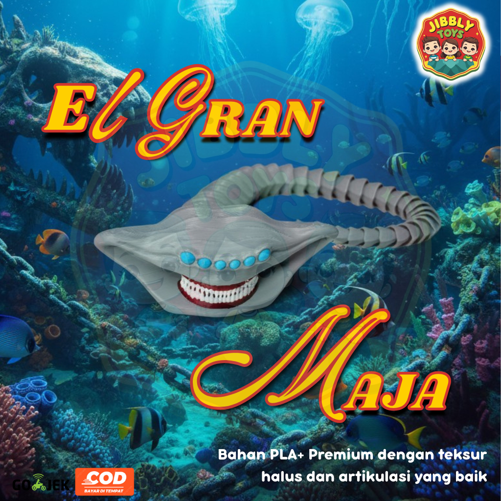 Jual Mainan El Gran Maja Monster Laut Artikulasi Real Picture | Shopee ...
