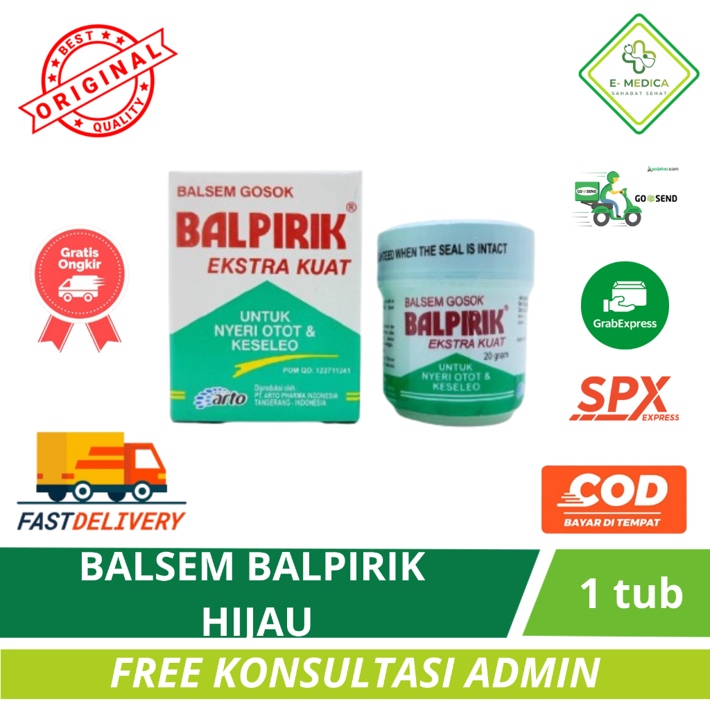 Jual Balsem Balpirik Ekstra Kuat Hijau 20gr | Shopee Indonesia