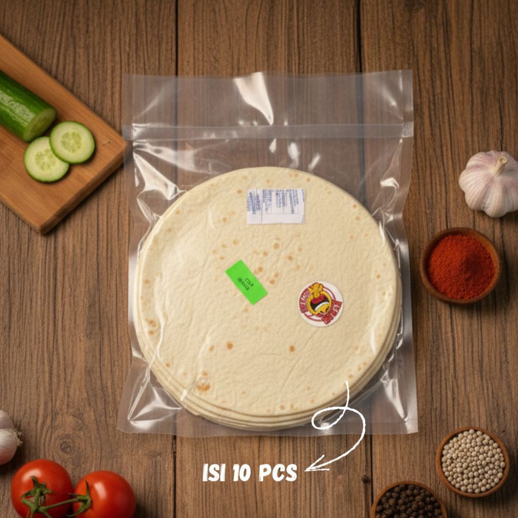Jual Tortilla PREMIUM 23 cm isi 10 lembar tortila kulit kebab bungkus ...