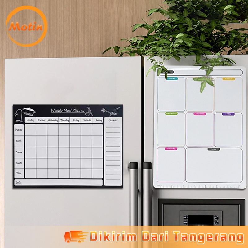 Jual A3/A4 Weekly Planner Board Whiteboard Papan Tulis Magnet ...