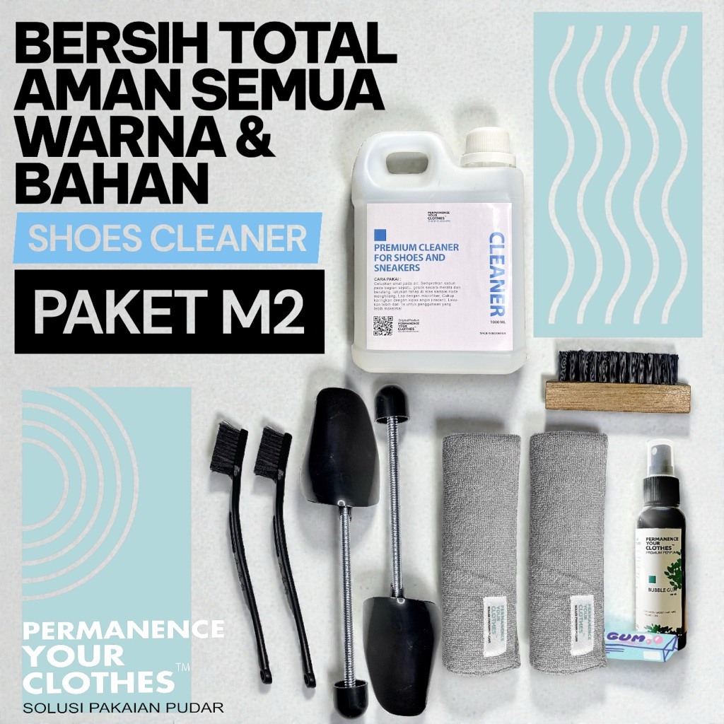 Jual Permanence Your Clothes - Paket Cuci Sepatu Kit M2 Shoes Care ...