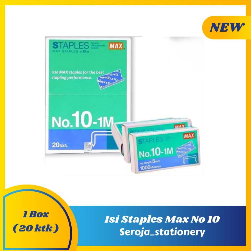 Jual ISI STAPLES MAX NO. 10 | REFILL ISI STAPLER KECIL | FOR STAPLER HD ...