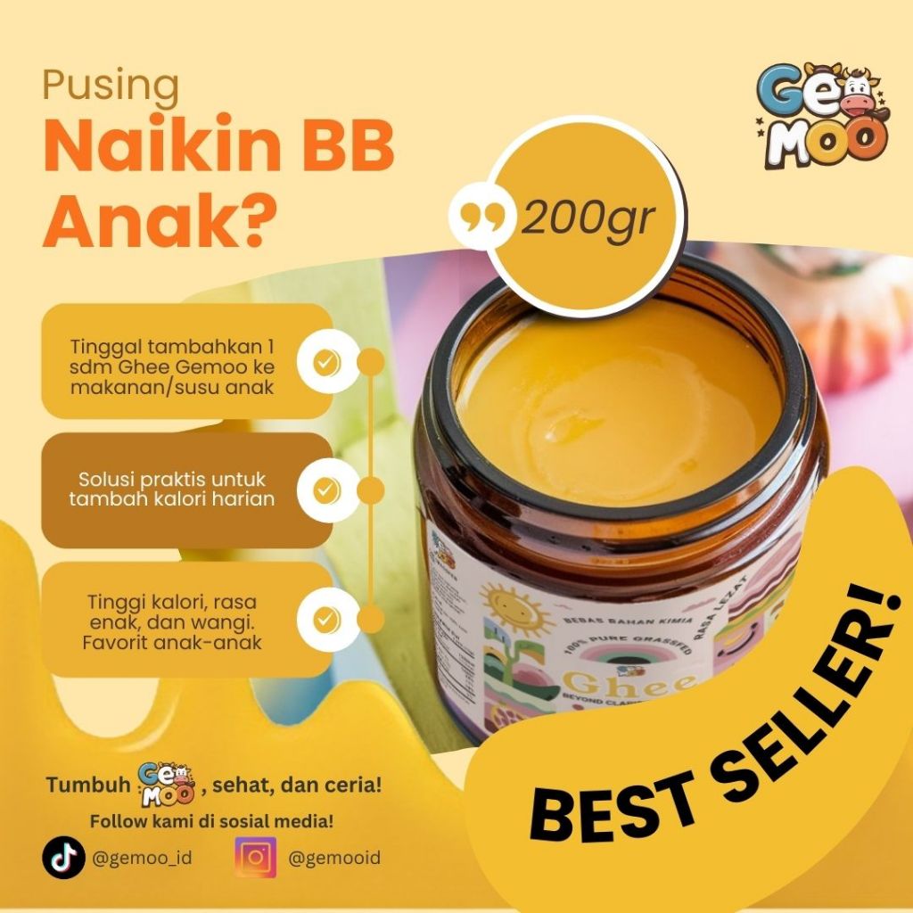 Jual BB BOOSTER HALAL GHEE BUTTER Mentega Bebas Laktosa MPASI 6+ 200gr ...