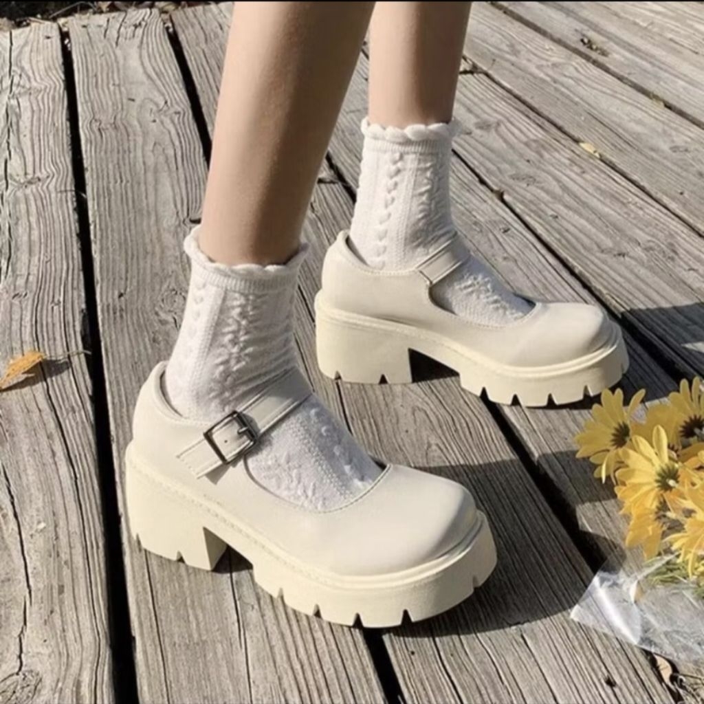 Jual Sepatu Docmart Wanita Korean Style Loafer | Shopee Indonesia