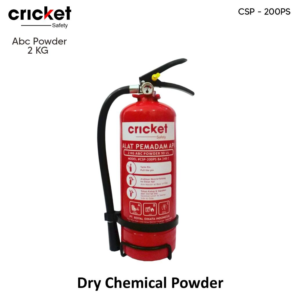 Jual APAR SNI 2 KG CRICKET SAFETY POWDER / APAR ABC POWDER SNI 2 KG ...