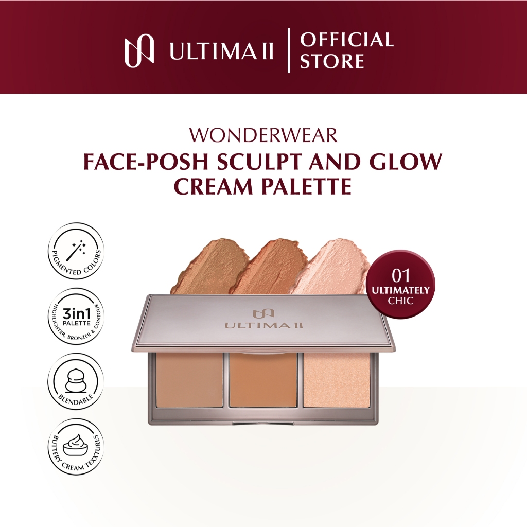 Jual ULTIMA II Wonderwear Face-Posh Sculpt and Glow Cream Palette ...