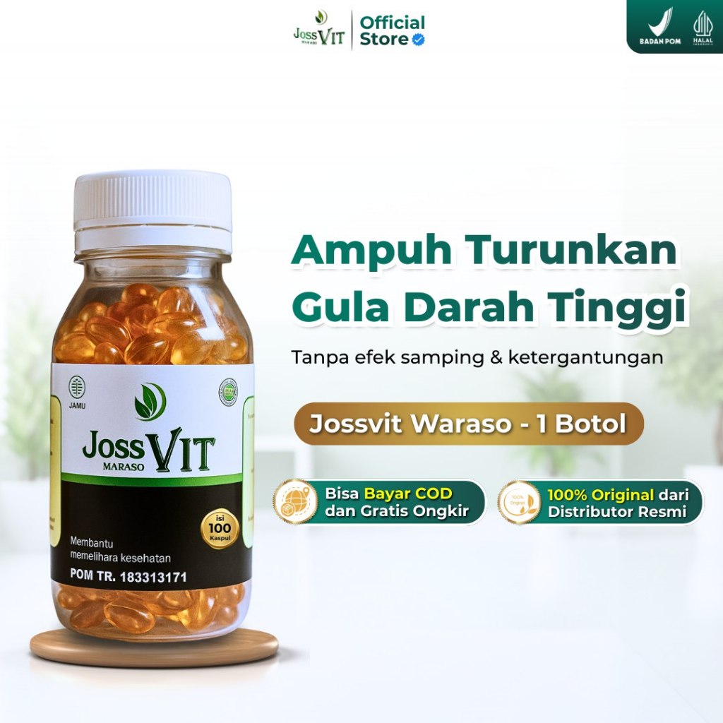 Jual Joss Vit - Kapsul Diabetes Atasi Gula Darah Tinggi Kebas Kesemutan ...