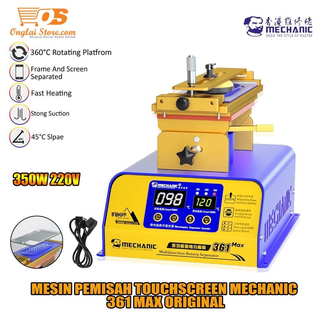 Jual MESIN PEMISAH TOUCHSCREEN MECHANIC 361 MAX ORIGINAL | Shopee Indonesia