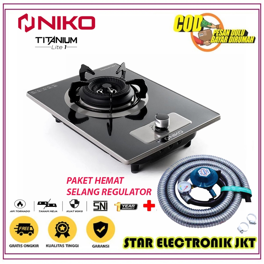 Jual Niko Titanium Lite 1 Kompor Gas 1 Tungku Stainless Steel Bisa ...
