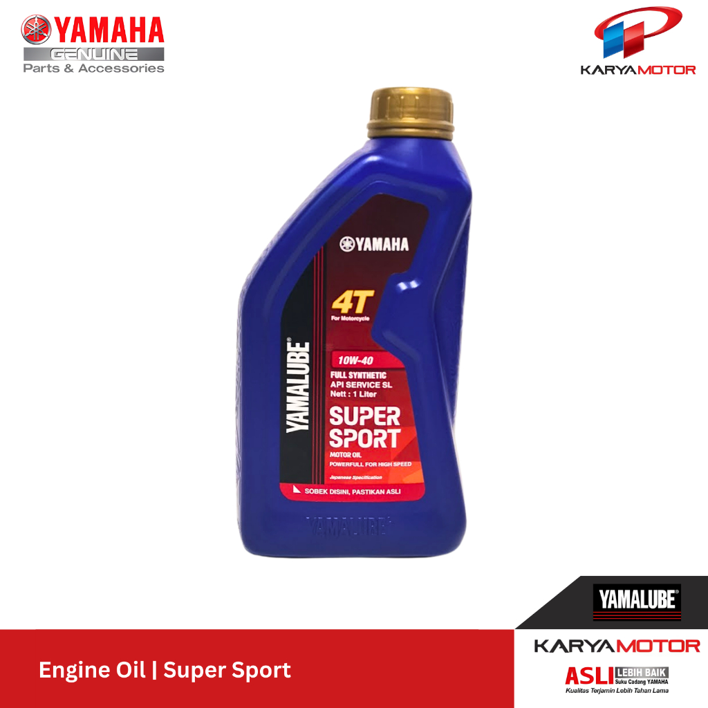 Jual Yamalube Oli Mesin Motor Super Sport Oil Full Synthetic 1L 4 Tak ...