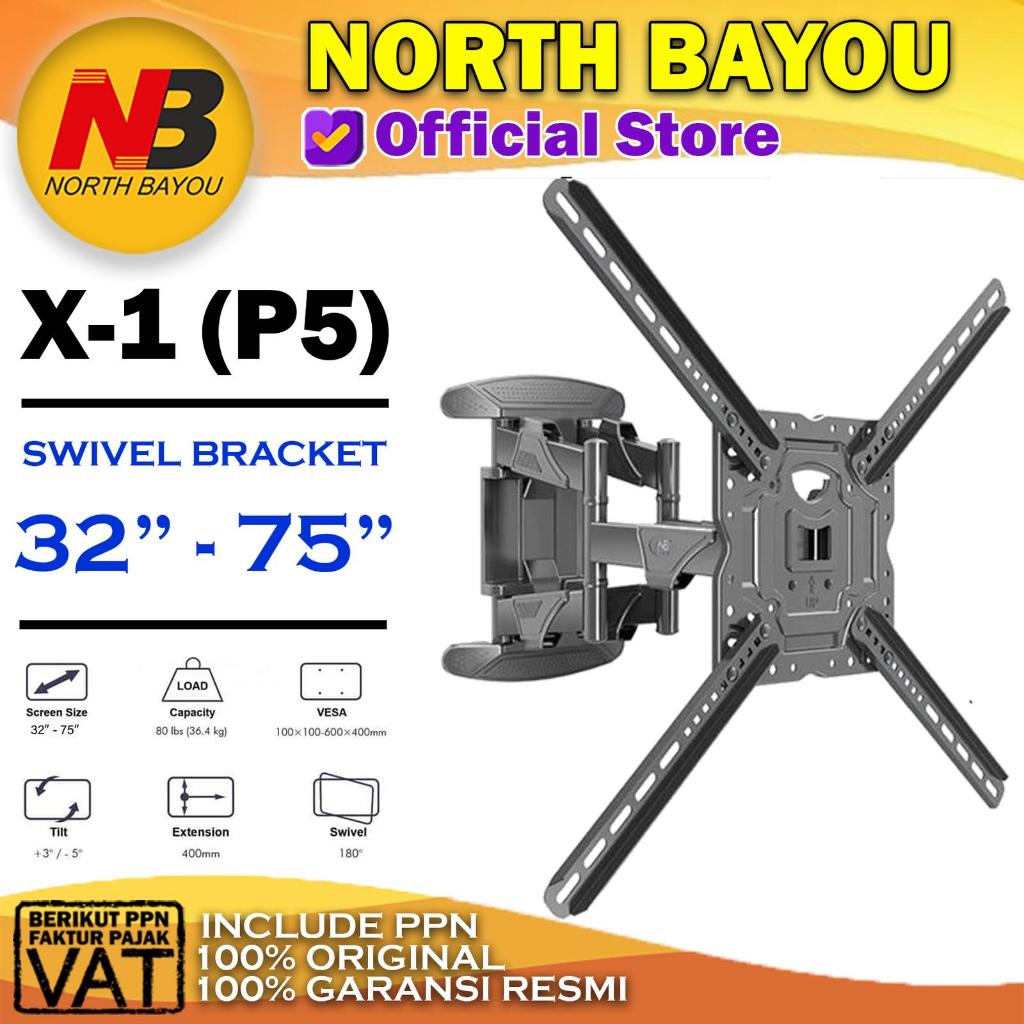 Jual Bracket Wall TV Monitor Jumbo (32"-75") North Bayou NBI-P5 Braket ...
