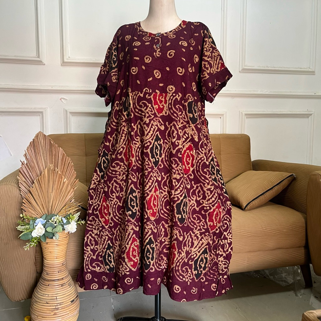 Jual DASTER BATIK CAP RAYON SANTUNG PREMIUM TEBAL | Shopee Indonesia
