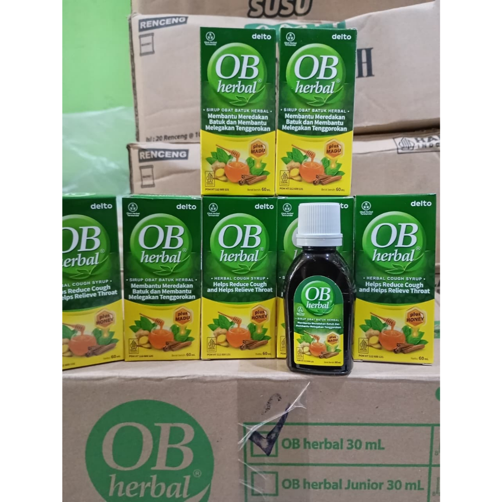 Jual OB Herbal 100ml OB Herbal 60ml Redakan Batuk & Hangatkan ...