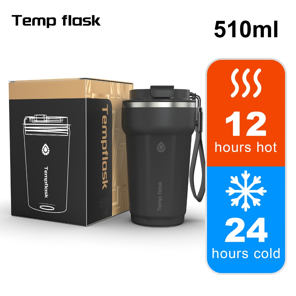 Jual Tempflask Tumbler Botol Mug Kopi Teh Stainless Steel 380/510ML ...
