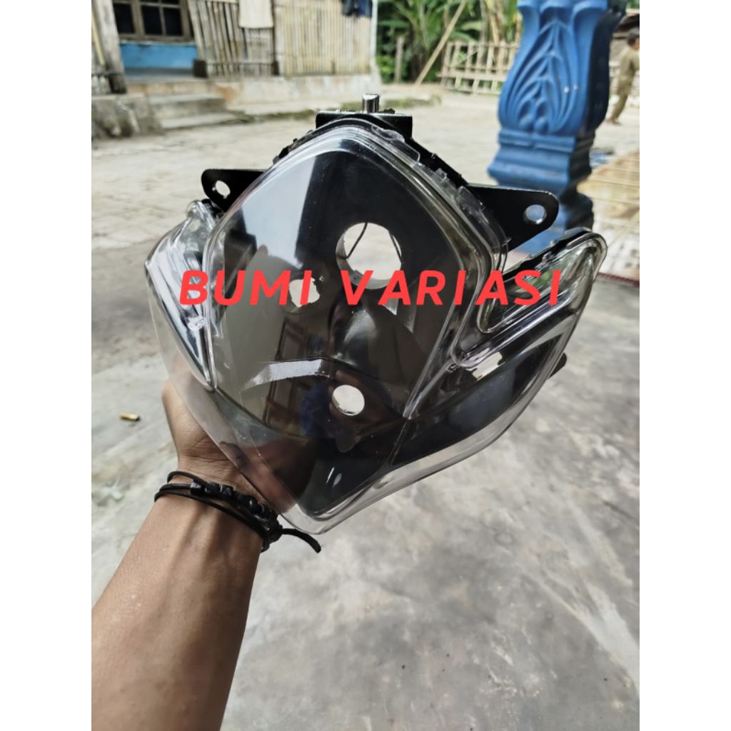 Jual Reflektor Lampu Depan Satria FU Barong Old Custom Dudukan Socket ...