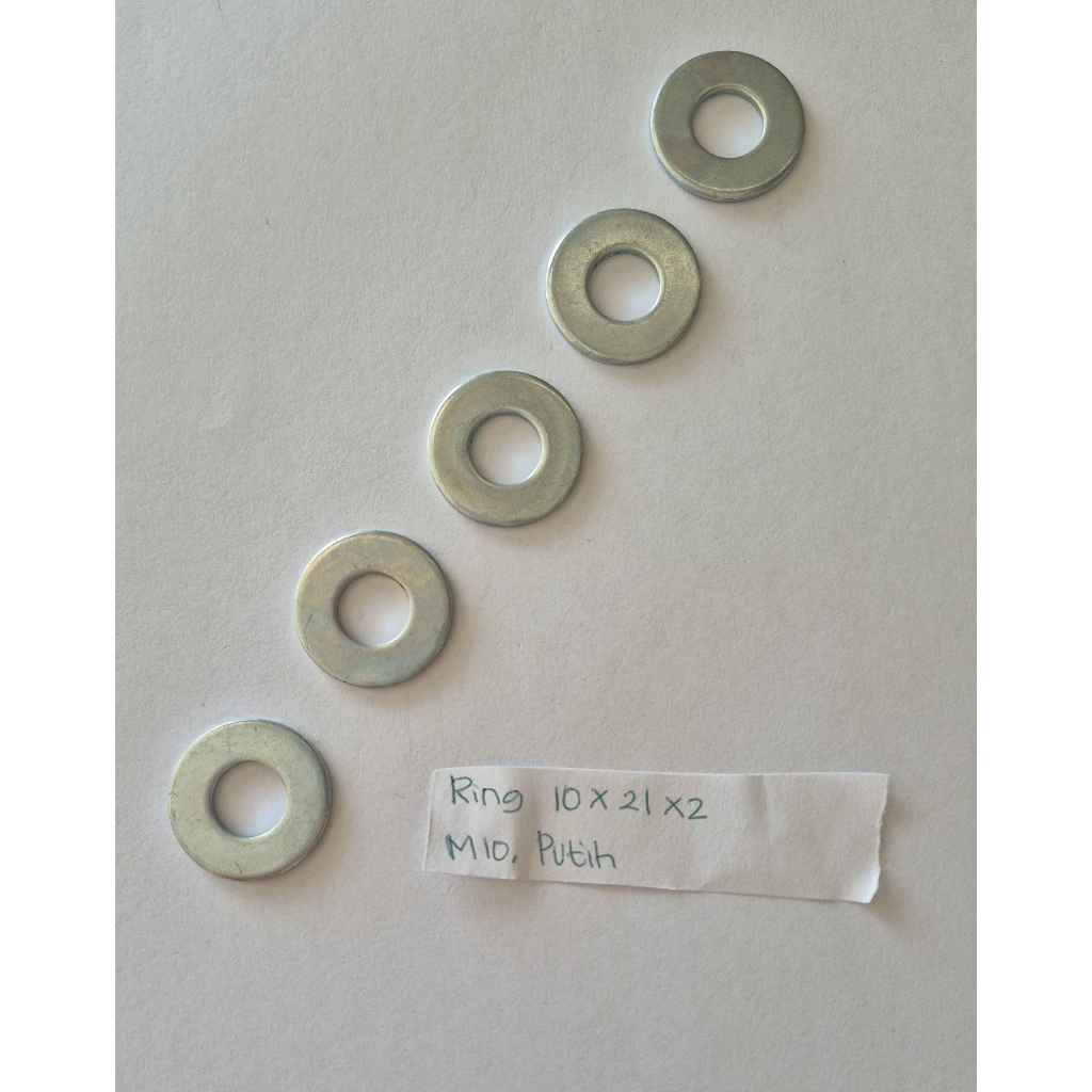 Jual Ring M10, Putih, Kuning, Washer 10mm, Kunci Ring 14, Ring Besi ...