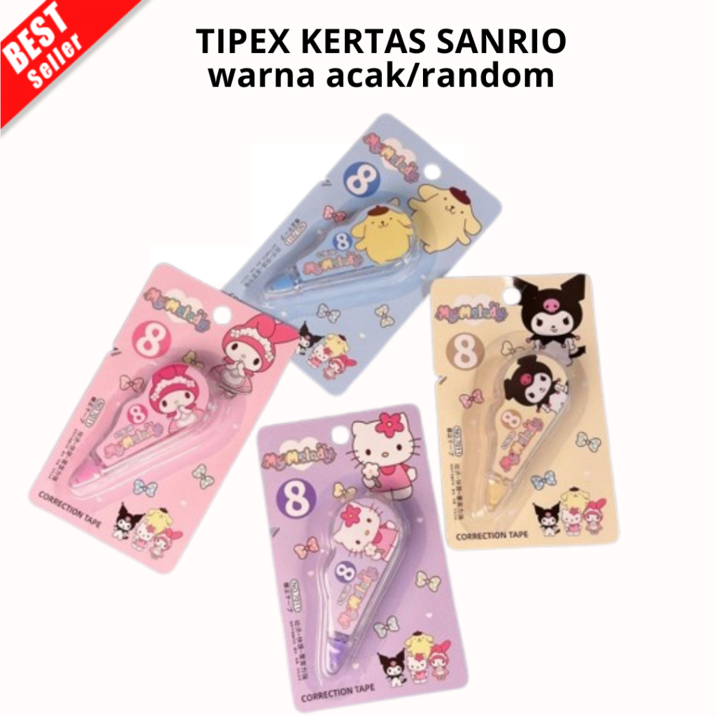 Jual TIPEX KERTAS SANRIO/CORRECTION TAPE SANRIO/TIP EX LUCU (SUD ...