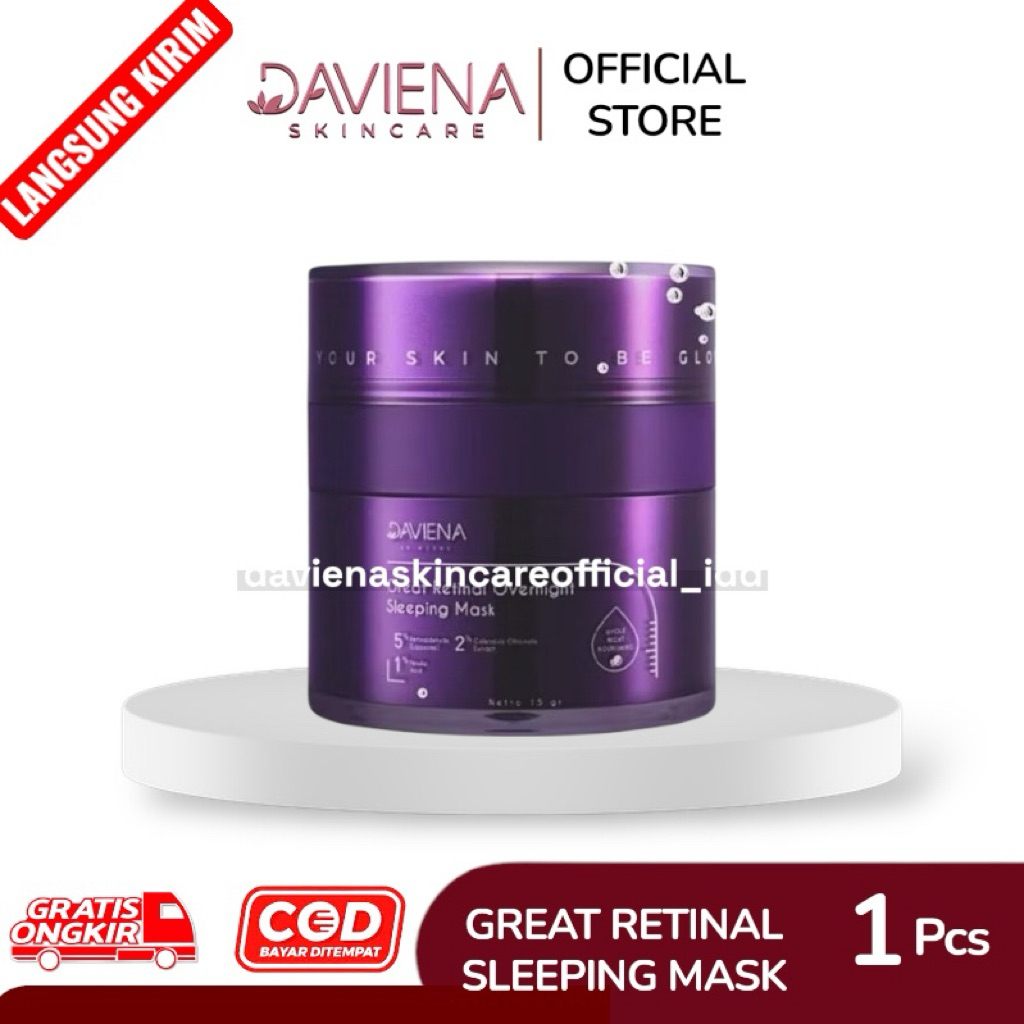 Jual Daviena Skincare - Retinal Booster Sleeping Mask Daviena Skincare ...