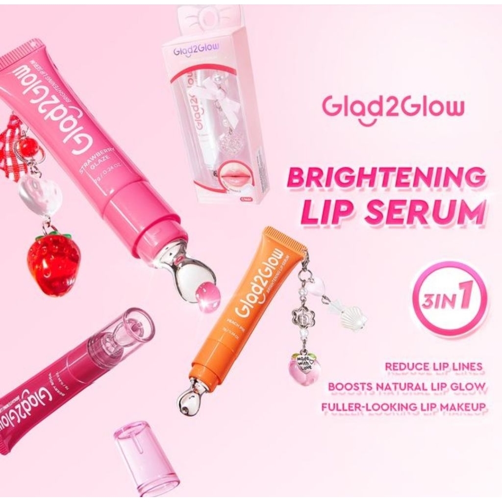 Jual GLAD 2 GLOW BRIGHTENING LIP SERUM | Shopee Indonesia