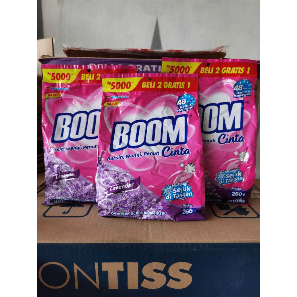 Jual DETERJEN BOOM CINTA BELI 2 GRATIS 1 KEMASAN 225GR MURAH | Shopee ...