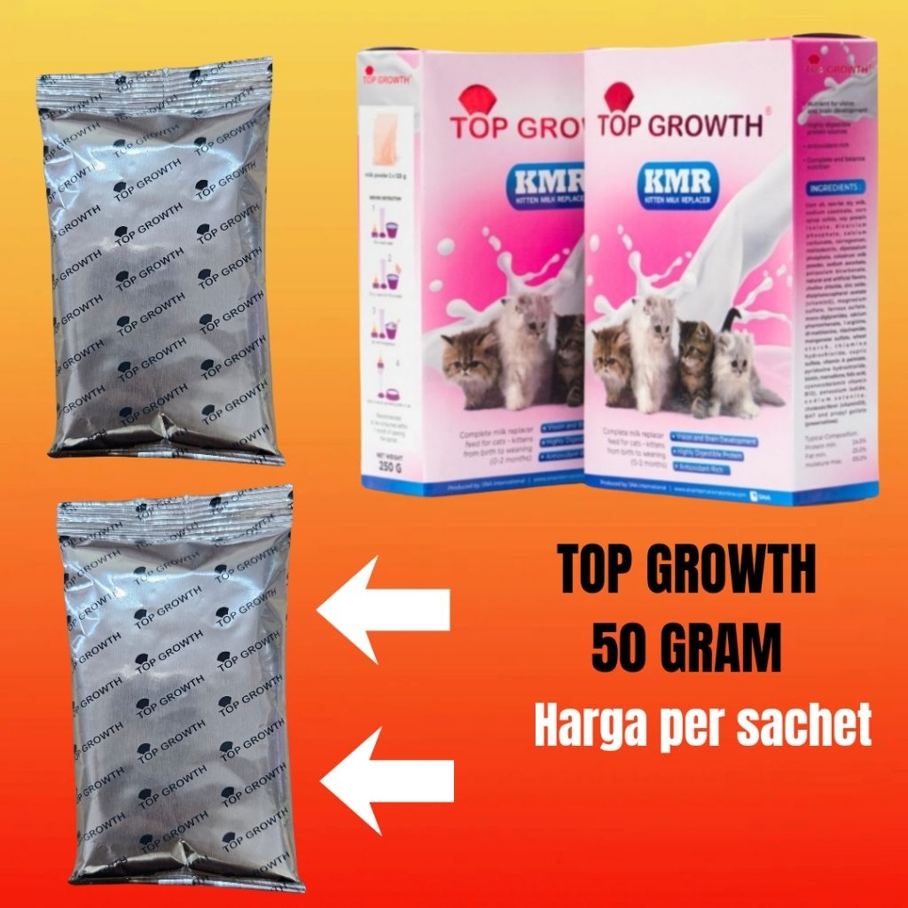Jual TOP GROWTH 50 GRAM SACHET TOP GROWTH SATUAN ISI 50G | Shopee Indonesia