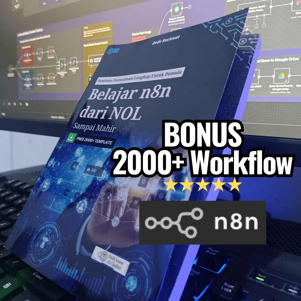 Jual Buku Belajar n8n dari NOL + 2000 Template Otomatisasi | Workflow ...