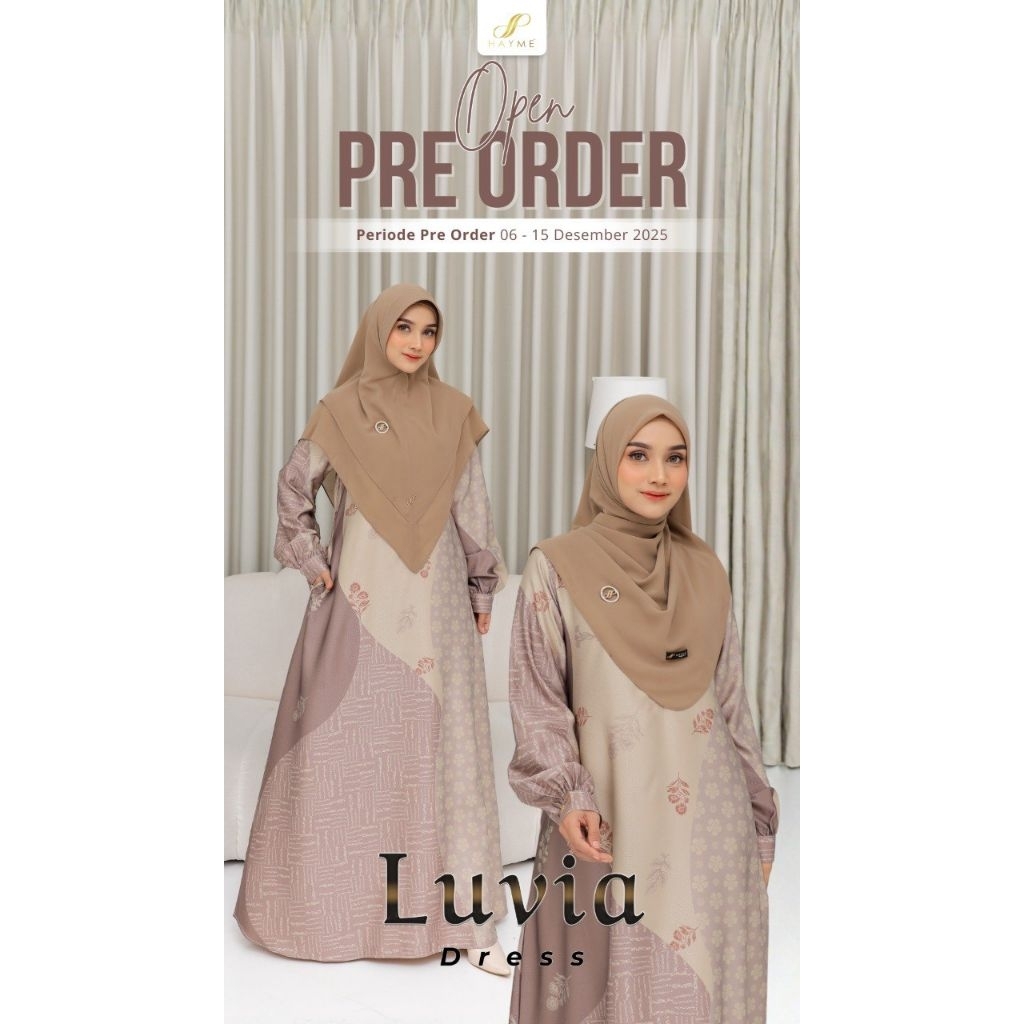 Jual PO‼️[ORDER VIA CHAT-JANGAN CHECK OUT] Gamis Perempuan Dewasa Luvia ...