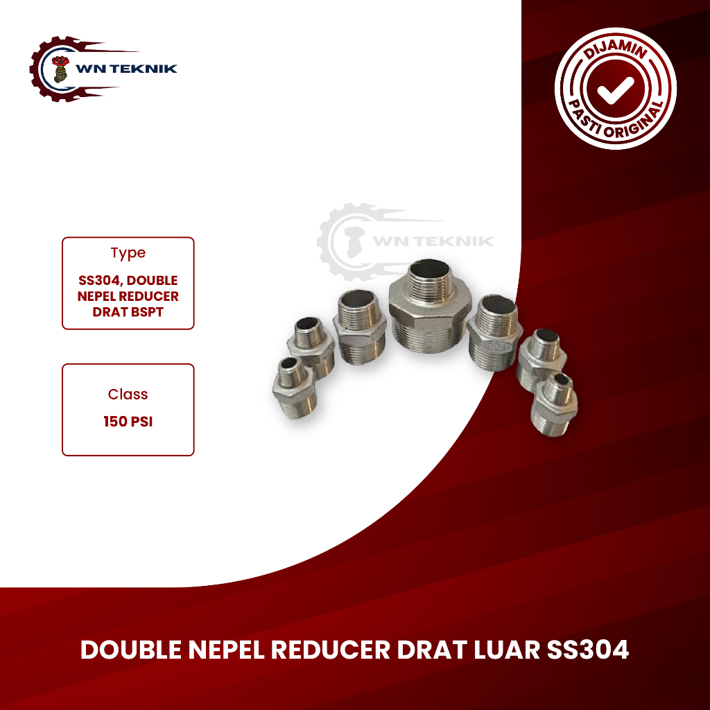 Jual DOUBLE NEPEL REDUCER / NIPPLE REDUCER SS304 3/4" x 1/4",1/2",3/8 ...