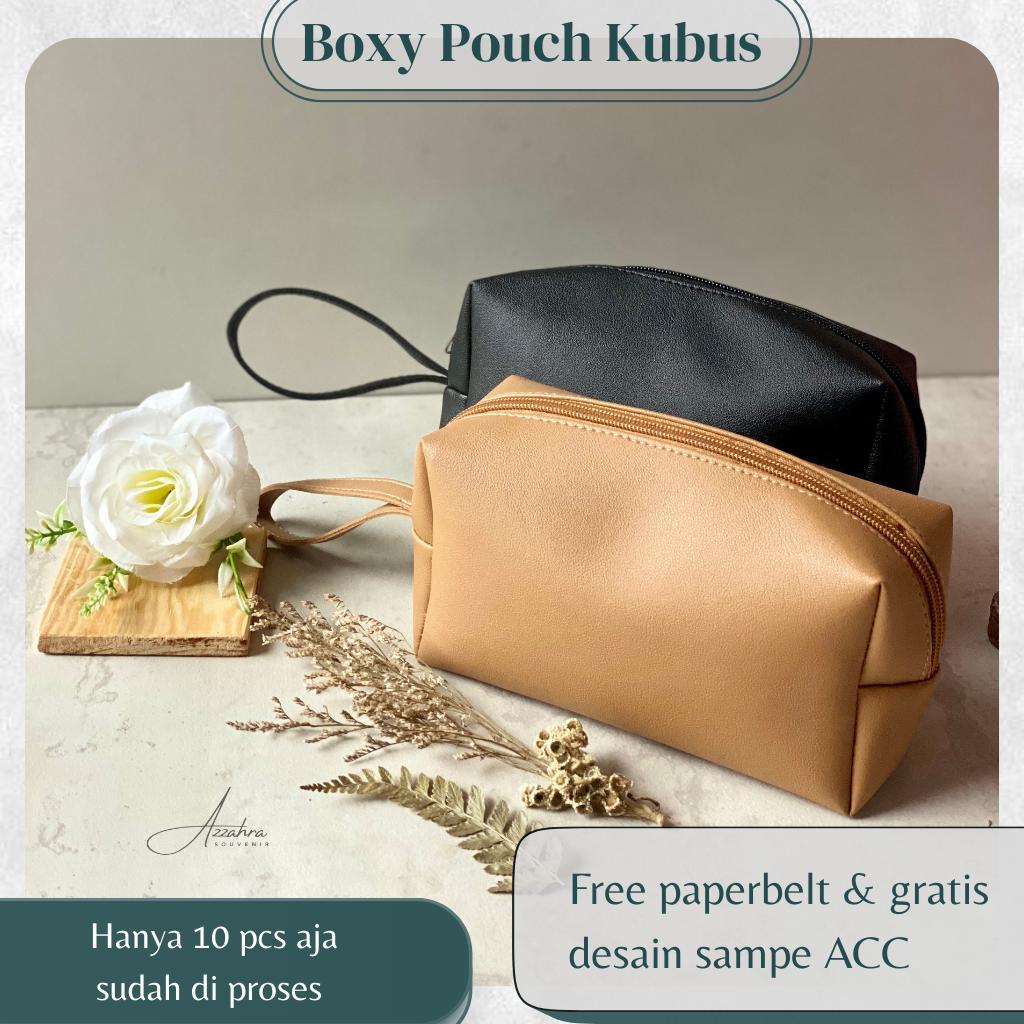 Jual Souvenir Pernikahan Boxy Pouch Kubus Bahan Miniso Ukuran ...