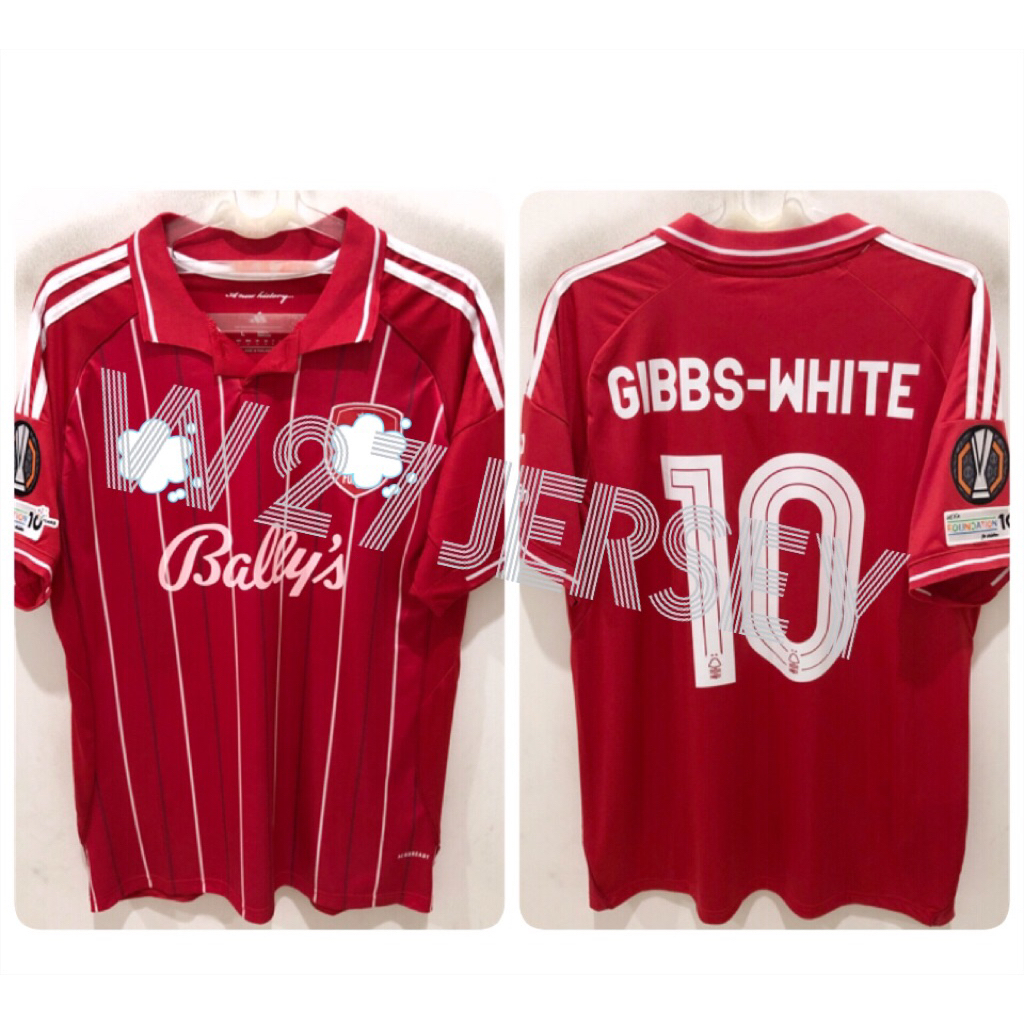 Jual JERSEY NOTTINGHAM FOREST HOME 2025-2026 name player Gibbs-White ...